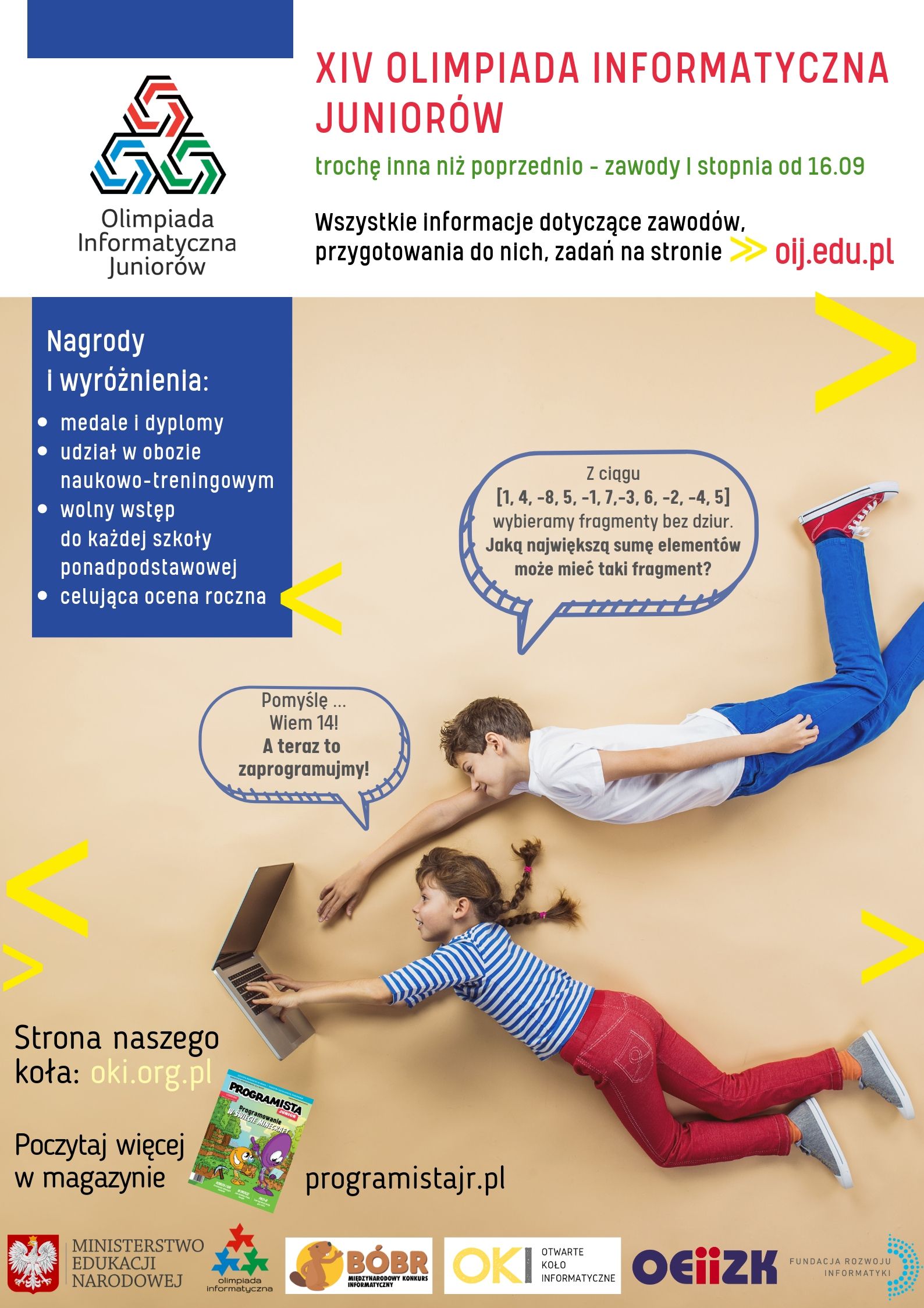 Olimpiada Informatyczna Juniorów - Liga Niezwykłych Umysłów